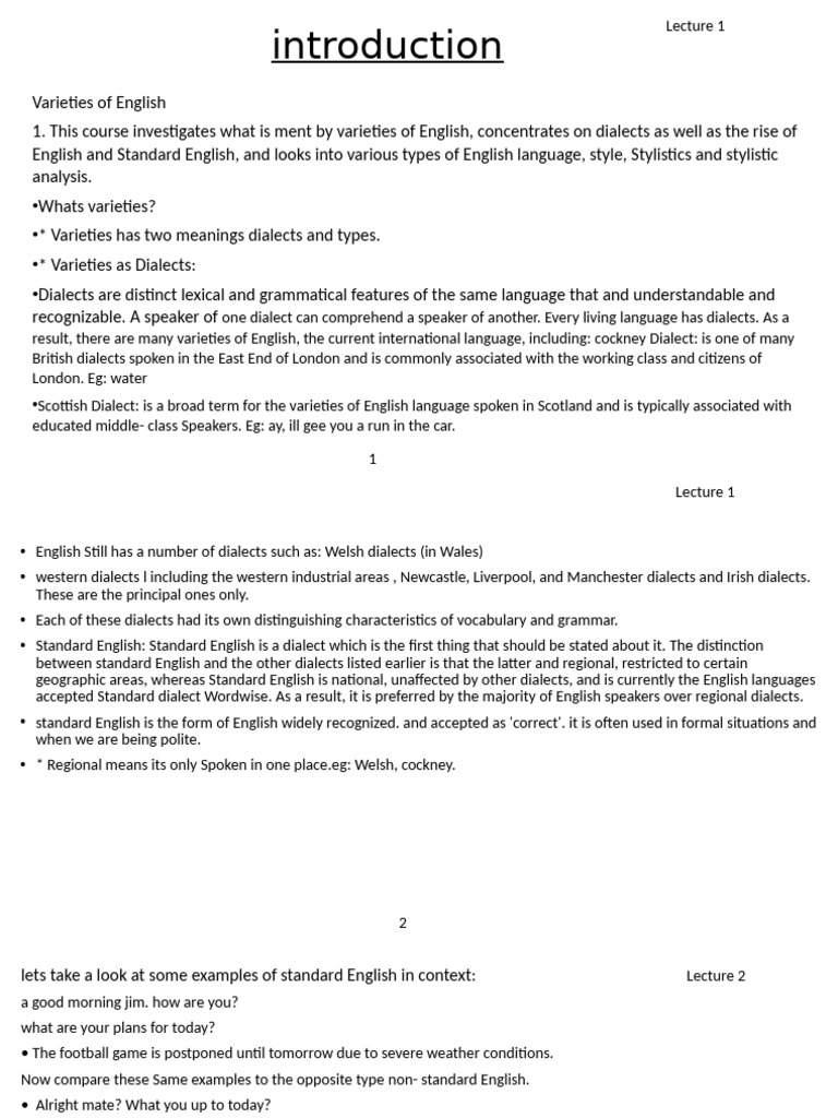 Introduction Sara منوعات | PDF | English Language | Dialect