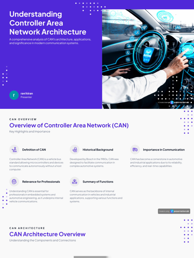 Understanding Controller Area Network Architecture and Applications | PDF