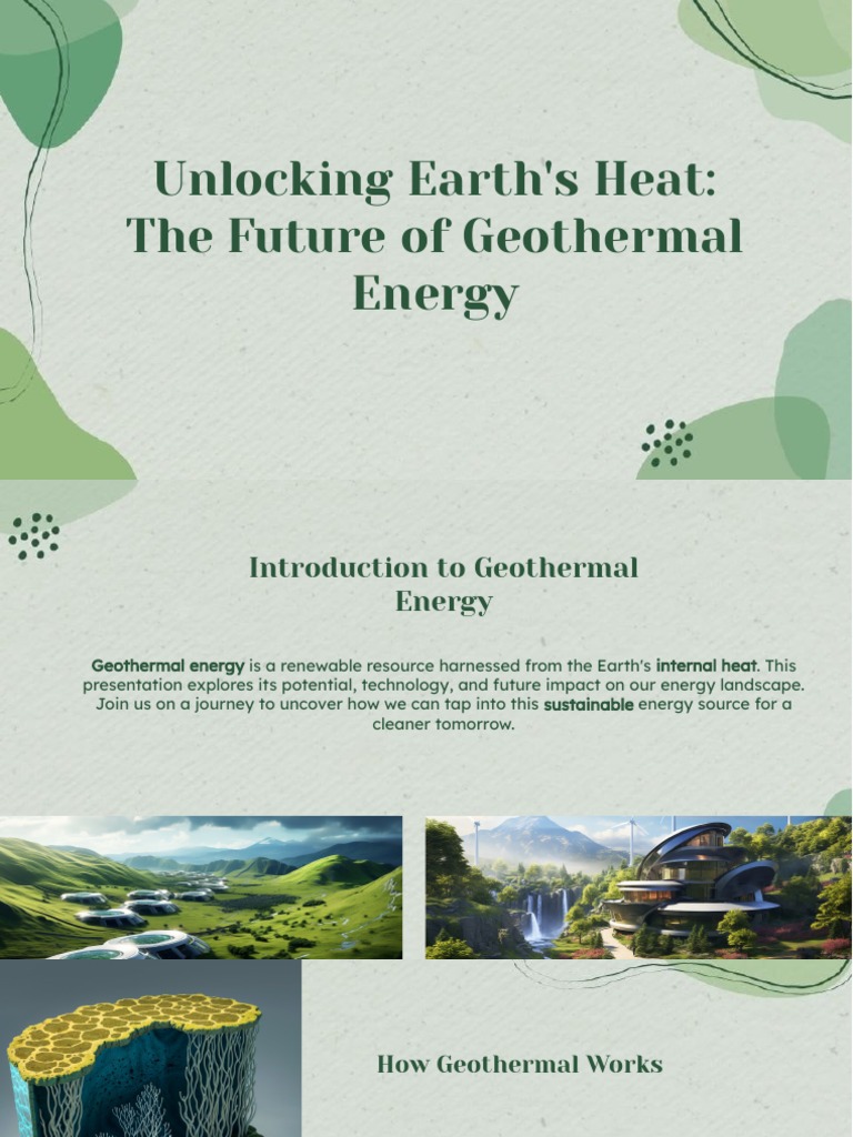 Slidesgo Unlocking Earths Heat The Future of Geothermal Energy ...