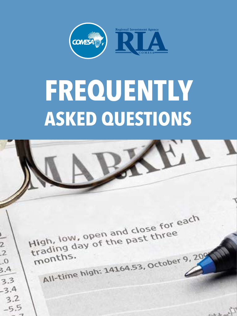 COMESA-RIA_FAQ_Book | PDF | Foreign Direct Investment | Economies