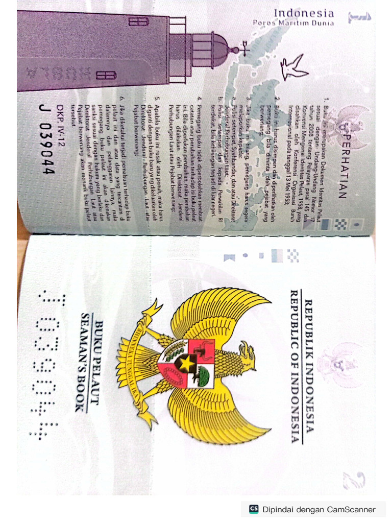 Buku Pelaut Muhammad Ridho | PDF