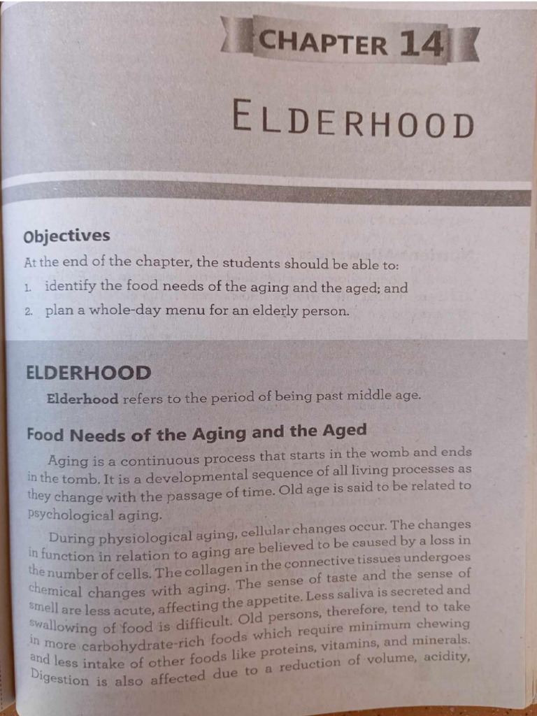 (Chapter 14) Elderhood | PDF