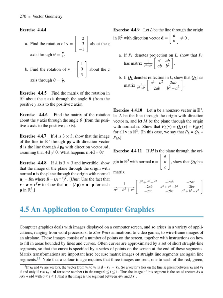 a đồ họa máy tính | PDF | Matrix (Mathematics) | Euclidean Vector