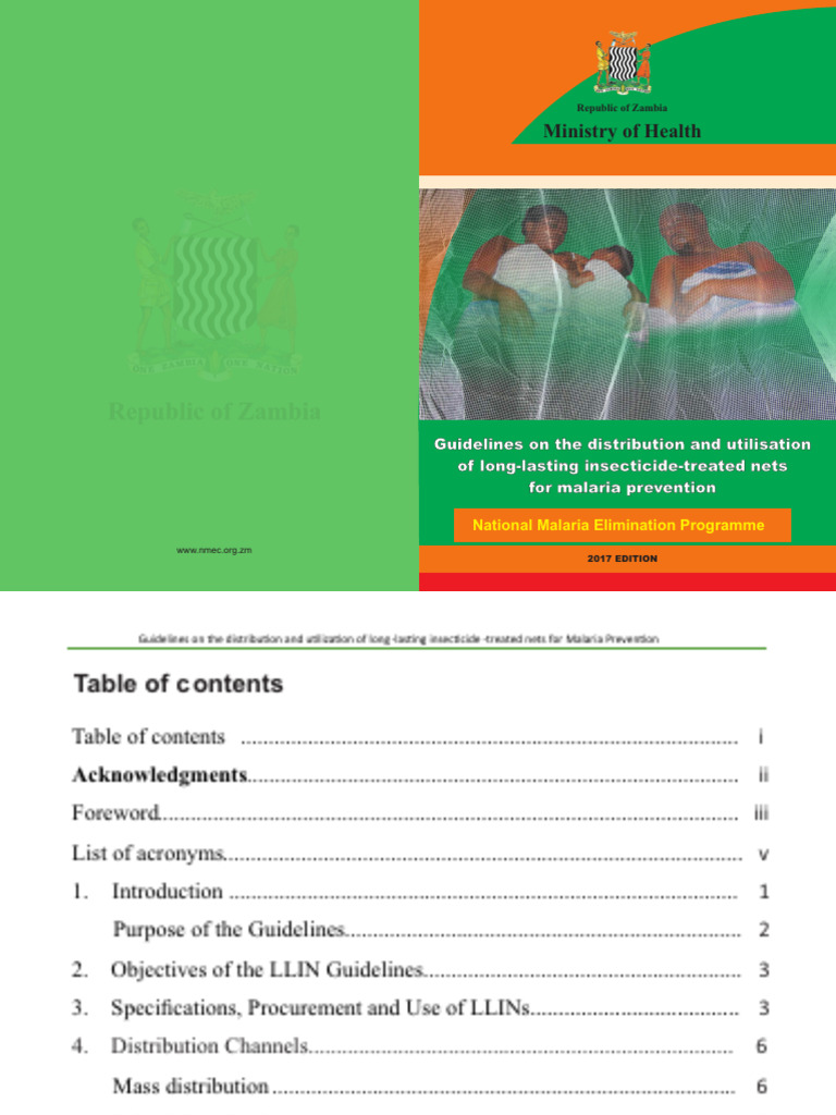 ITN Distribution Guidelines Fo Malaria Prevention and Control - Revised ...