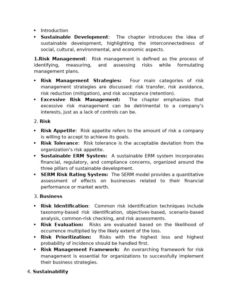 Sustainable Risk Management Strategies | PDF | Risk | Risk Management