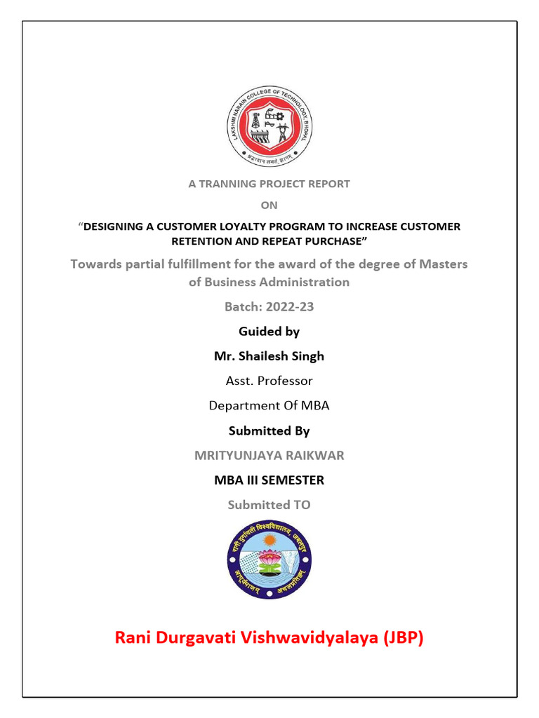 Loyalty Program MJ | PDF | Survey Methodology | Brand