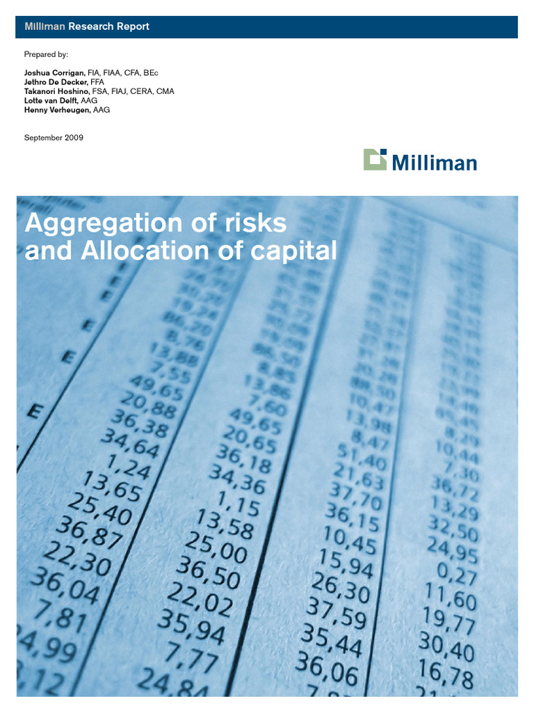 Aggregation of Risks Allocation | PDF | Risk | Insurance