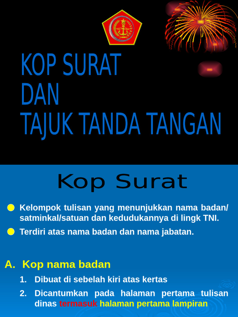 Kop Surat - TTD - Lamp | PDF