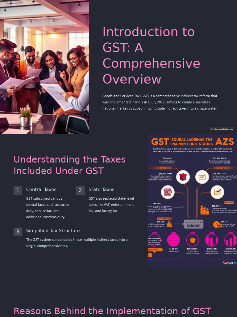 Introduction to GST a Comprehensive Overview | PDF | Taxes | Indirect Tax