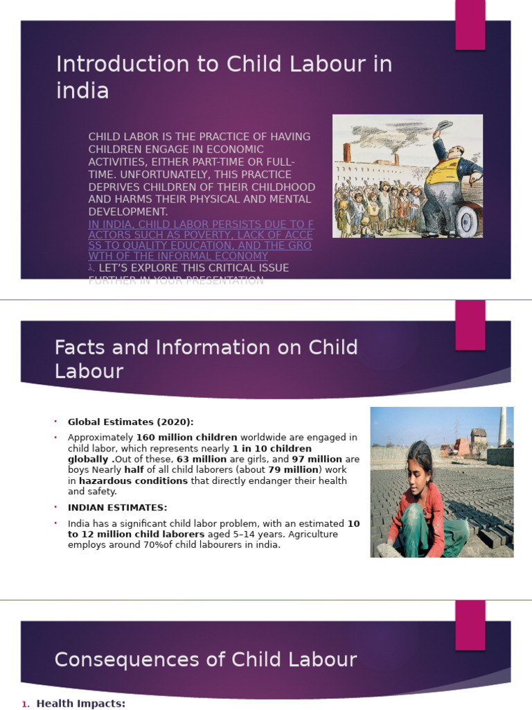 Introduction to Child Labour in India - Copy | PDF | Child Labour | Poverty