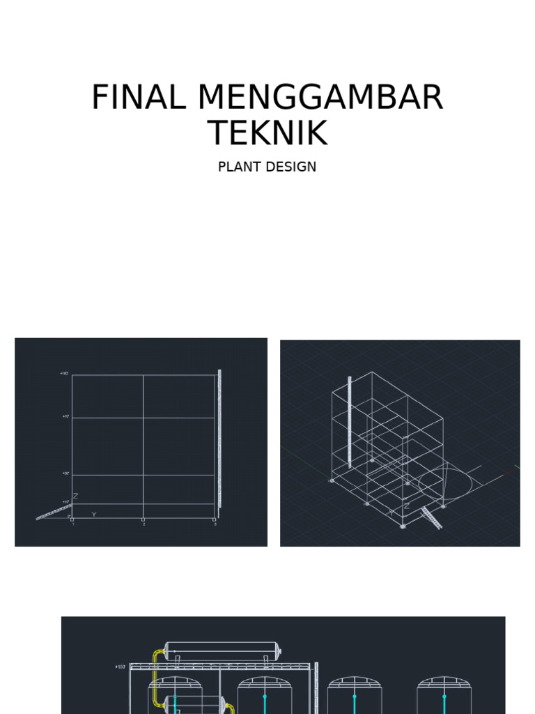 Final Menggambar Teknik - Plant Layout Hari 2 c-1 | PDF