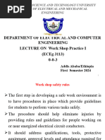 10 Safety Rules of The Workshop | PDF | Safety | Personal Protective ...