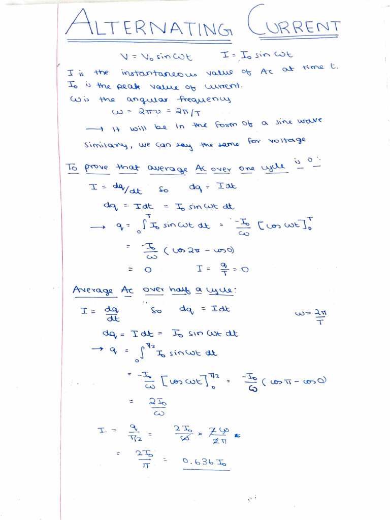 Phy 12A - Alternating Current | PDF | Ac Power
