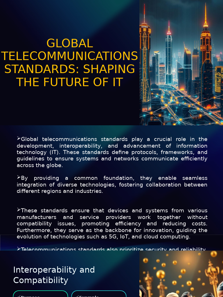 Global Telecommunications Standard | PDF | Standardization | Computer ...