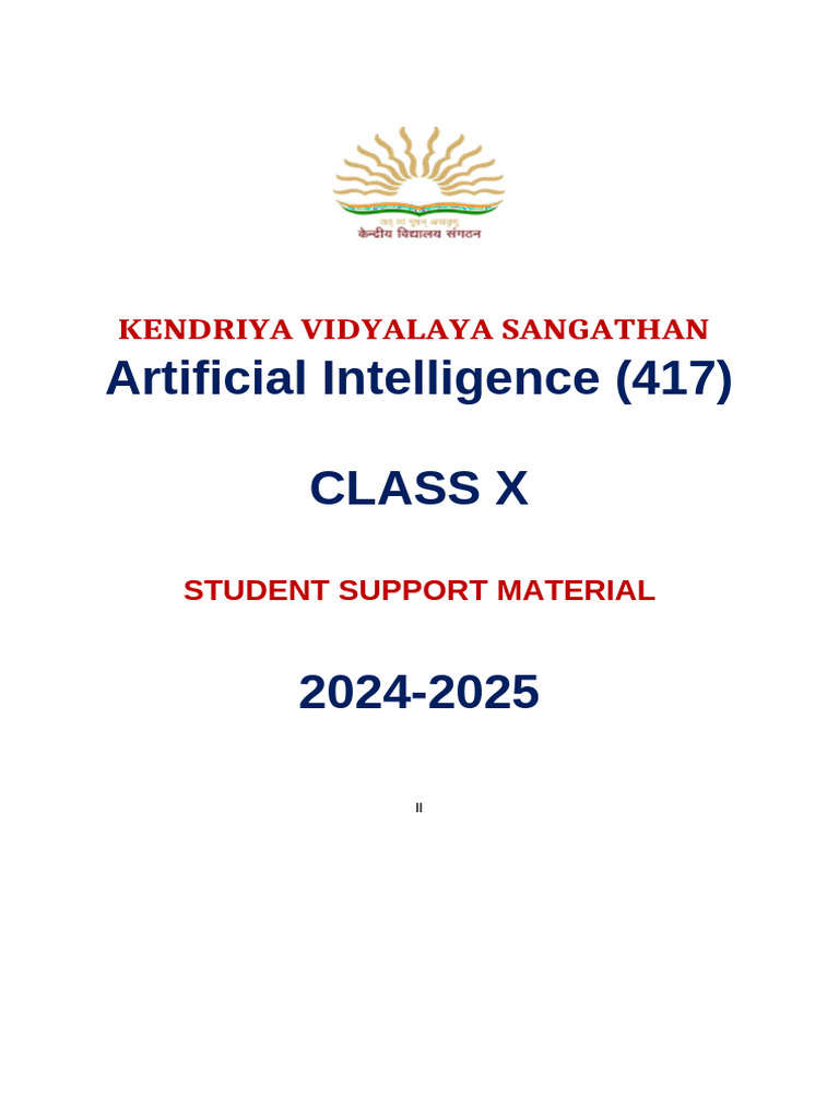 Artificial Intelligence Class 10 | PDF | Operating System | Communication