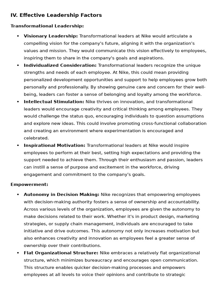 IV.-Effective-Leadership-Factors | PDF | Transformational Leadership ...