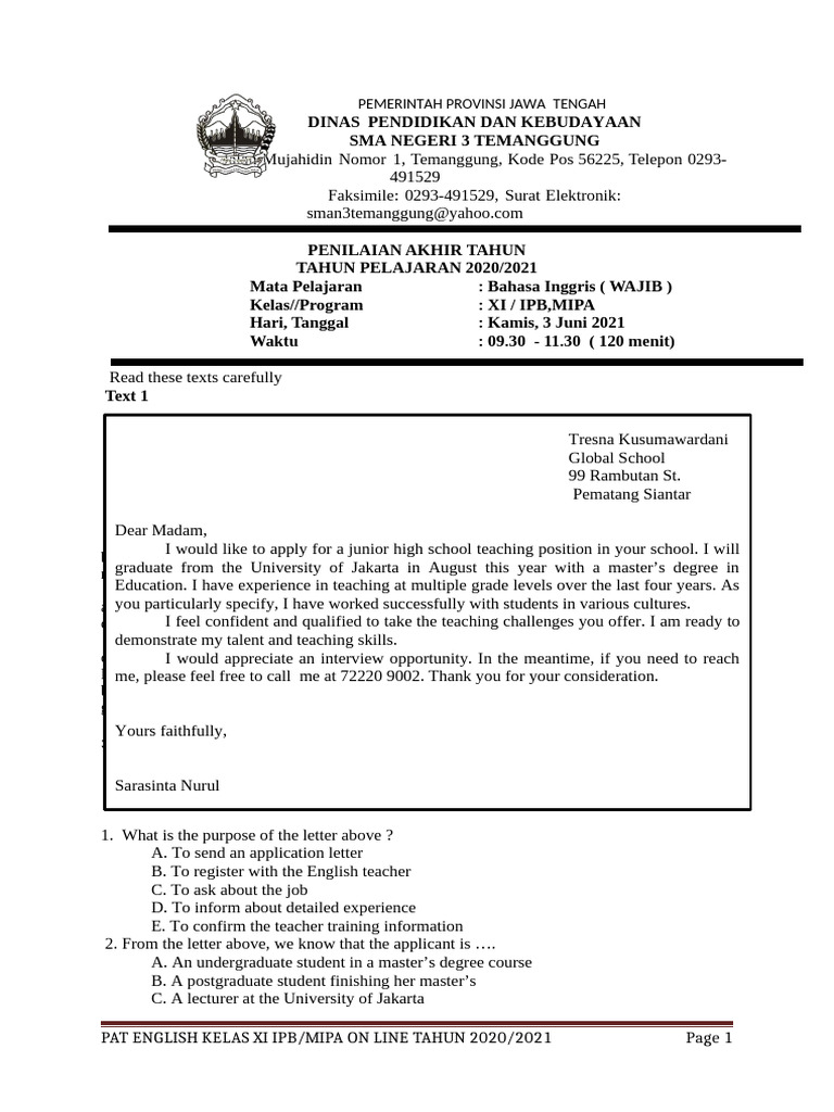 Pas English 11 On Ine 2020 | PDF | Remote Sensing | Sensor