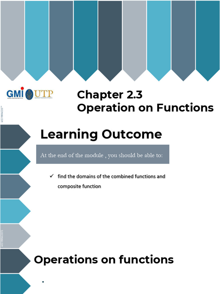 Chapter 2.3 Operation On Functions | PDF | Function (Mathematics ...
