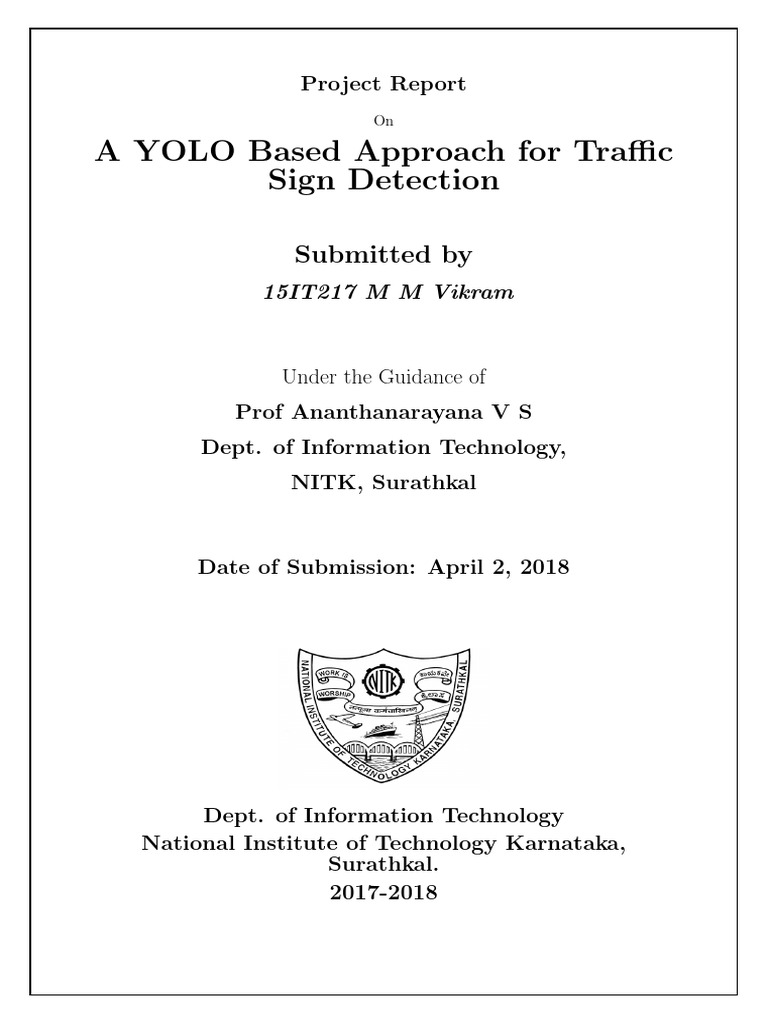 yolo_report (1) | PDF | Support Vector Machine | Statistical Classification