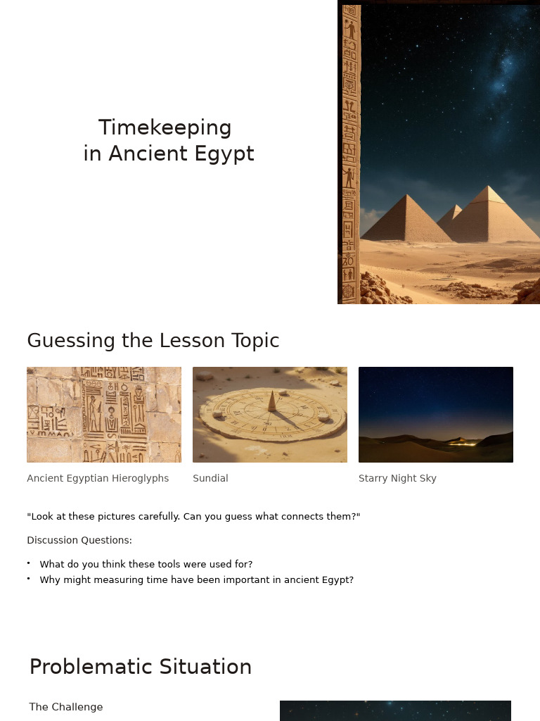 Ancient Egyptian Timekeeping: The Merkhet | PDF | Time | Ancient Egypt