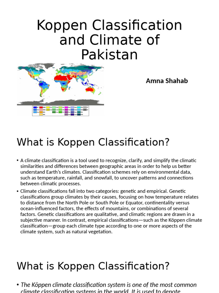 10 - Koppen Climate Classification - Amna | PDF | Temperate Climate | Physical Geography