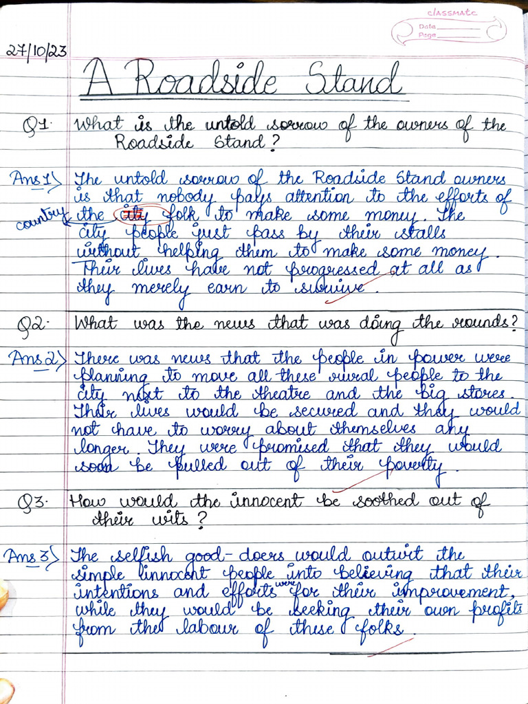 A Roadside Stand | PDF