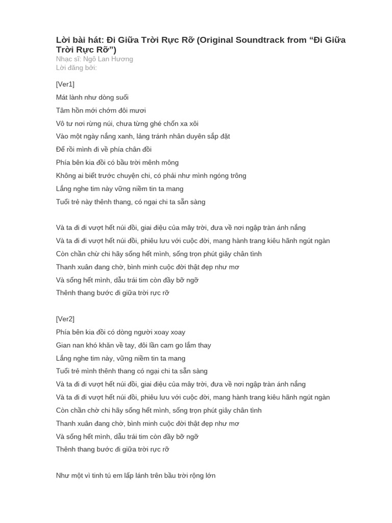 L I Bài Hát | PDF