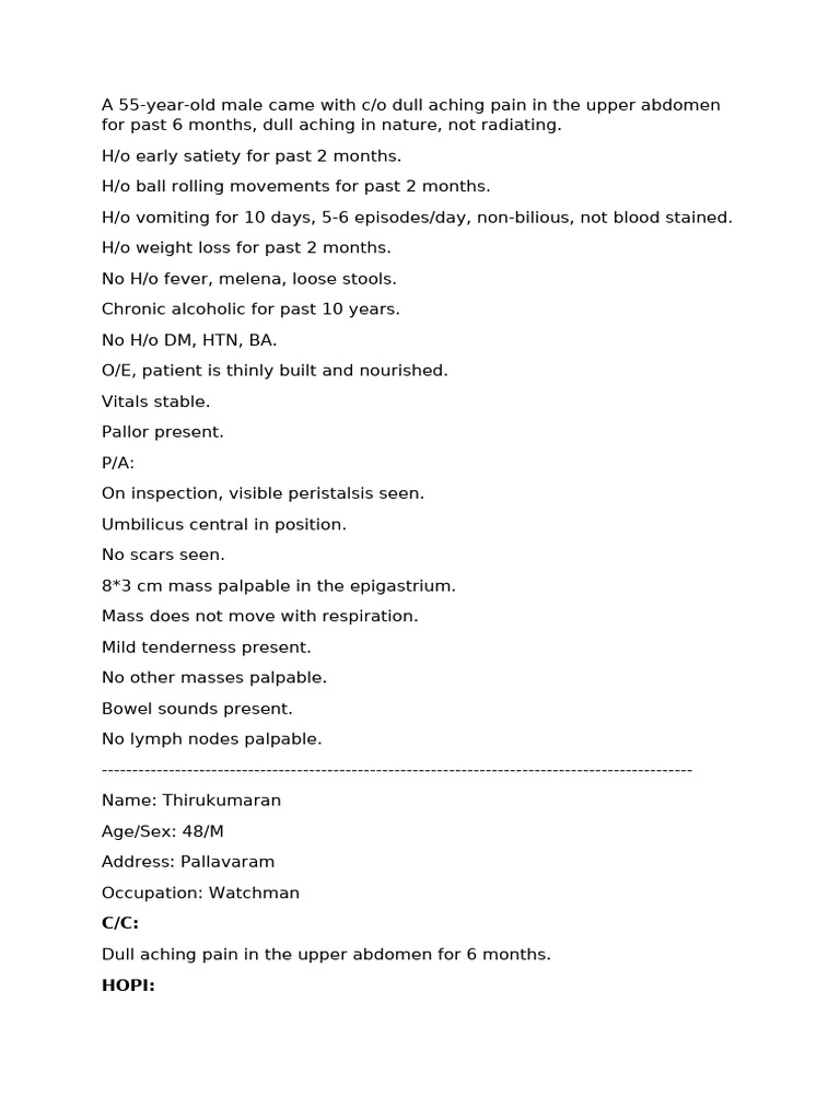 CA Stomach(GOO) | PDF | Medical Specialties | Diseases And Disorders