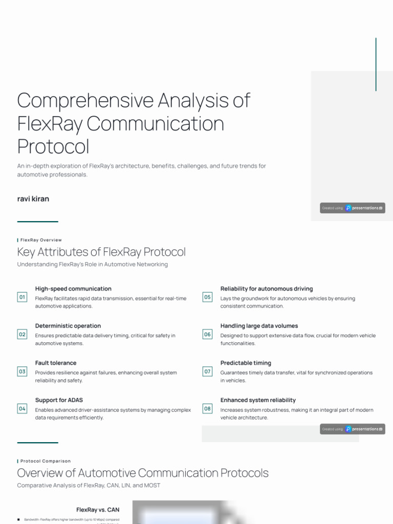 Comprehensive Analysis of FlexRay Communication Protocol | PDF