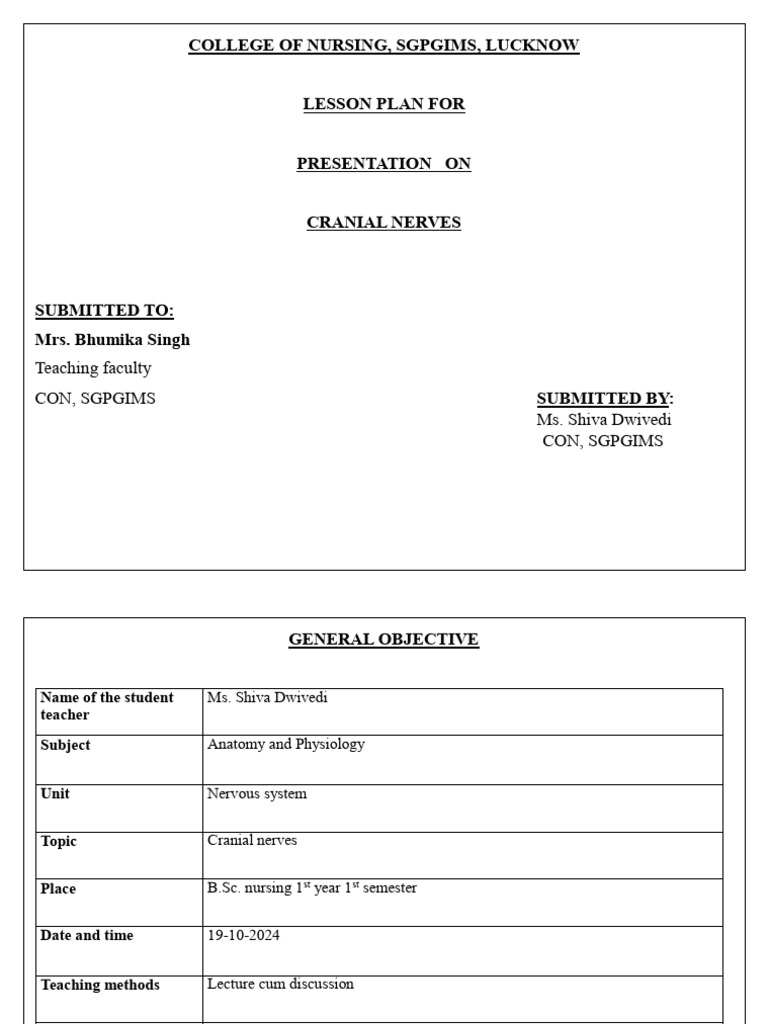 cranial nerves (1) | PDF | Brainstem | Human Anatomy