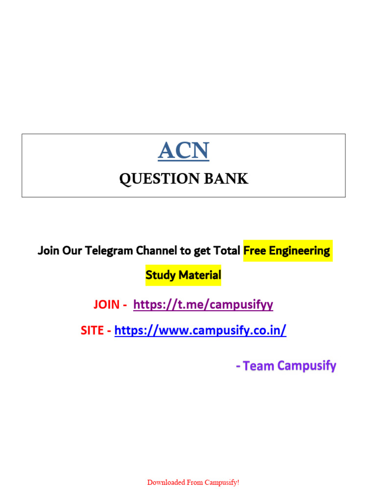 ACN IMPQ By Campusify | PDF | I Pv6 | Internet Protocols