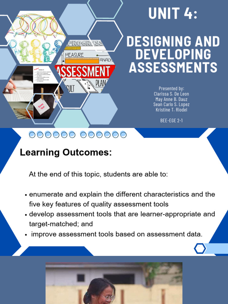 UNIT 4 Designing An Creating Assessment | PDF | Educational Assessment ...