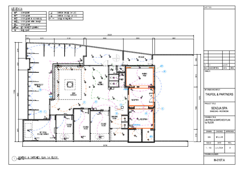 IN-0107.A LIGHTING & SWITCHES PLAN 1st FLOOR | PDF