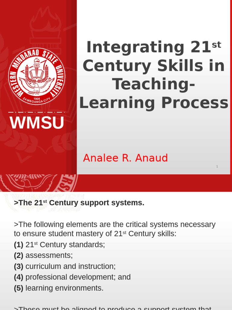 Integrating 21st Century Skills in Teaching Learning Process | PDF | Educational Assessment ...