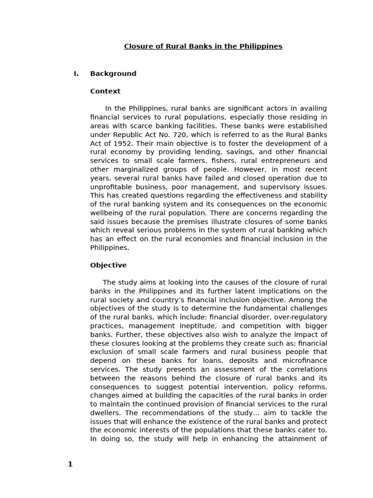 CASE STUDY BODY | PDF | Banks | Financial Inclusion