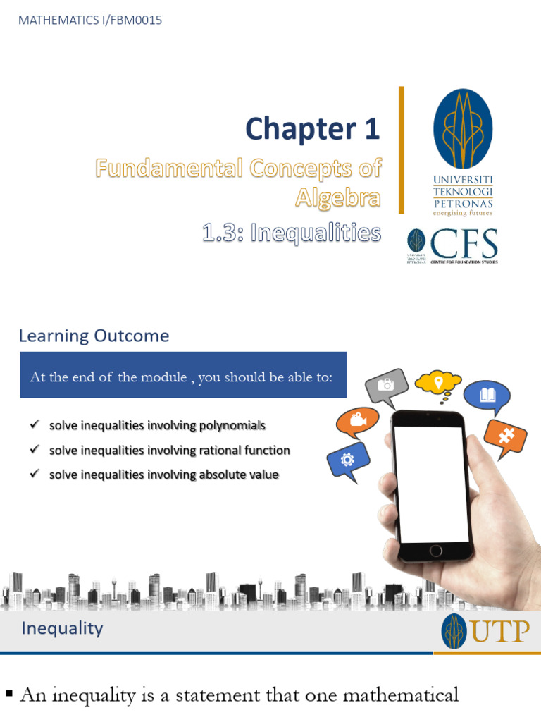 1d Inequalities | PDF | Inequality (Mathematics) | Equations