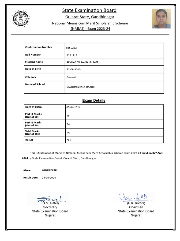 State Examinaton Board | PDF