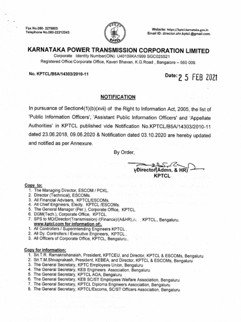 List_RTI_english | PDF