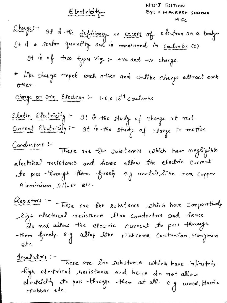 Class 10 Sharp Notes | PDF