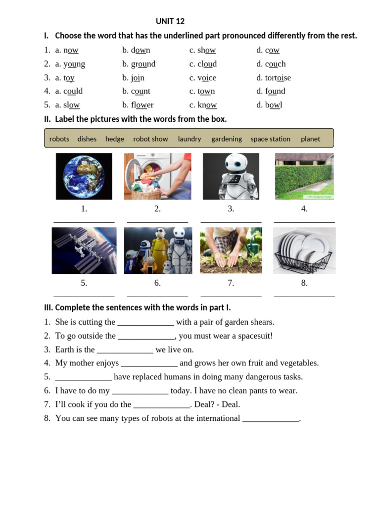 UNIT 12 | PDF | Robot | Robotics