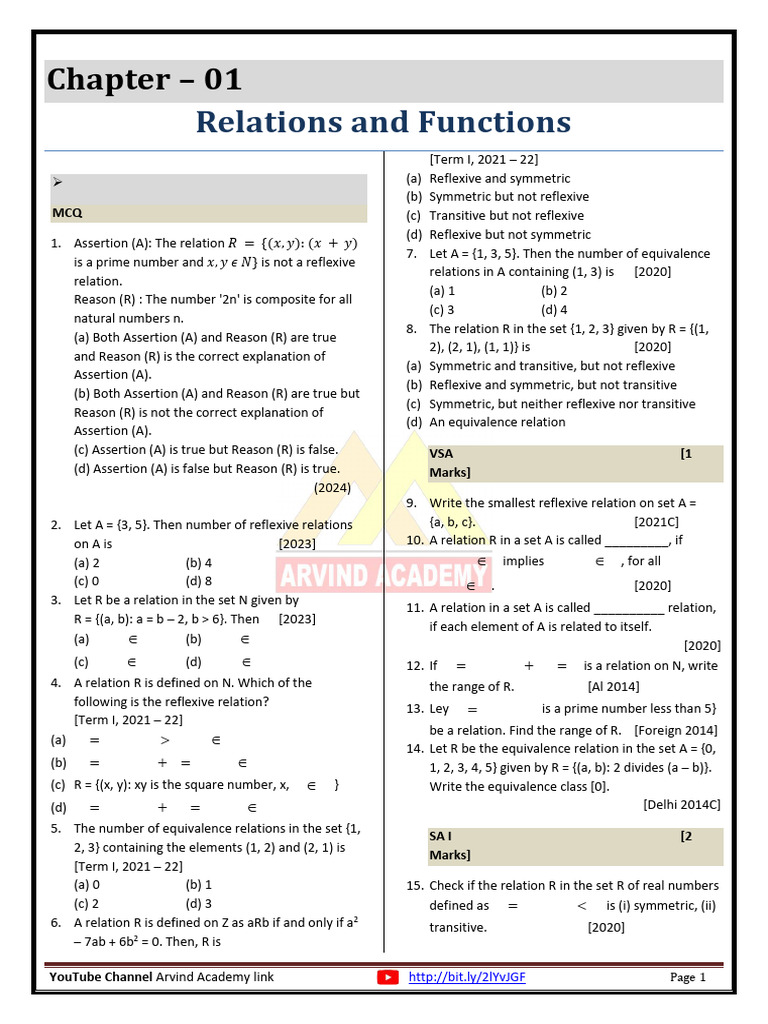 Chap-01 Questions-Relations and Functions_36531063_2024_12_07_15_54 ...
