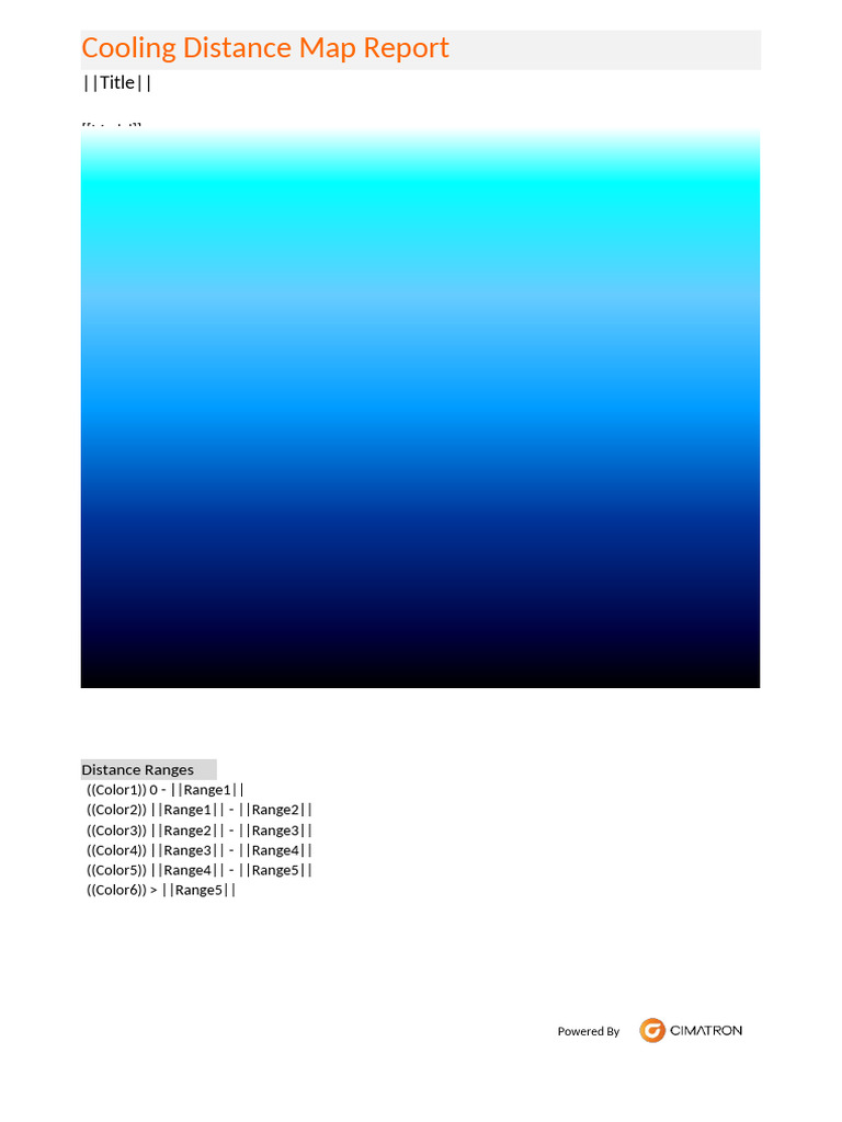 CoolingDistanceMap Report | PDF