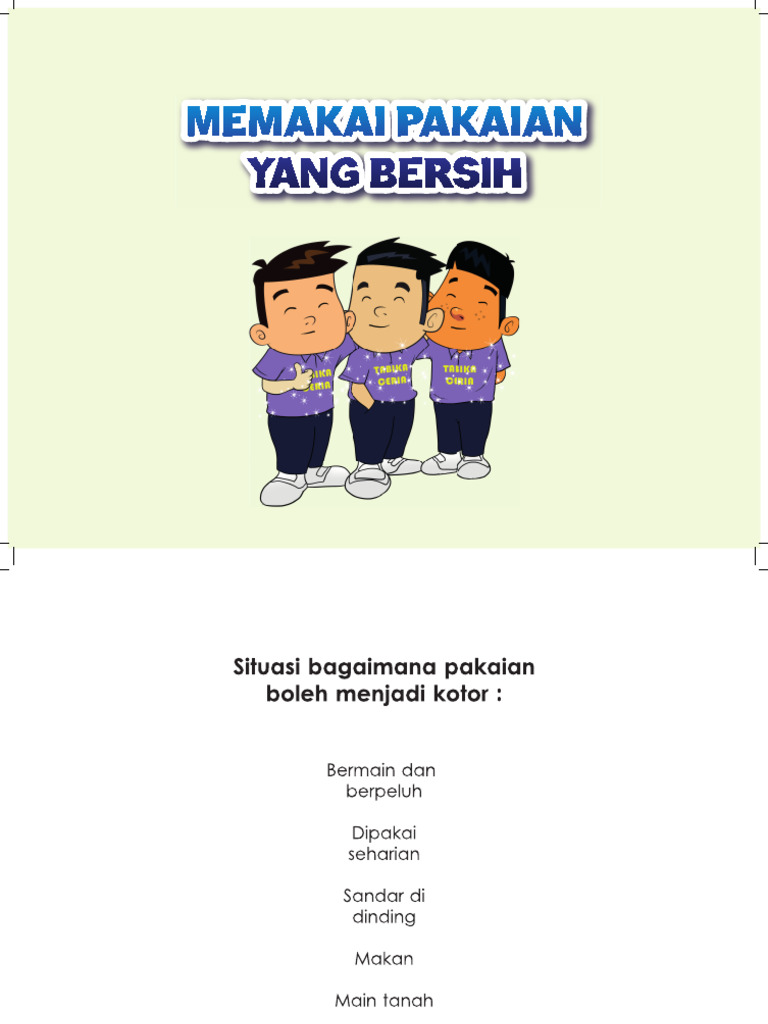 Carta Selak Memakai Pakaian Yang Bersih | PDF