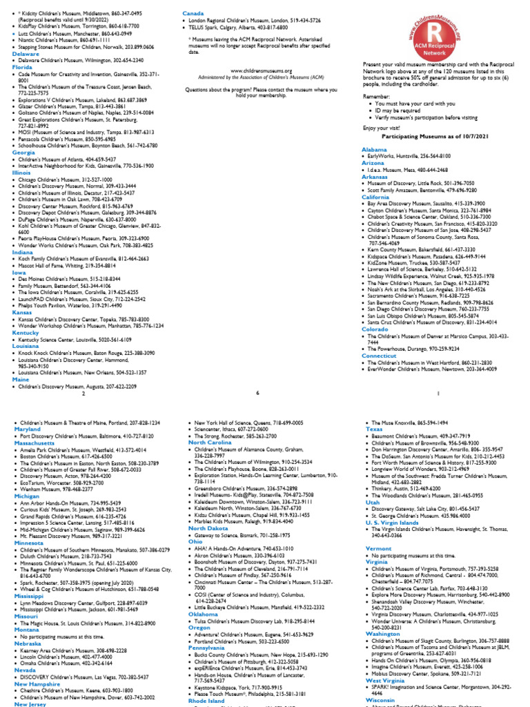 ACM-Reciprocal-Network-Brochure_Updated-10-13-2021 | PDF | Heritage ...