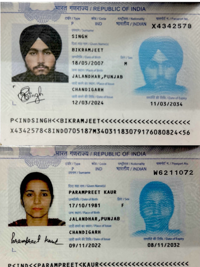 Indian Passport Details Document | PDF