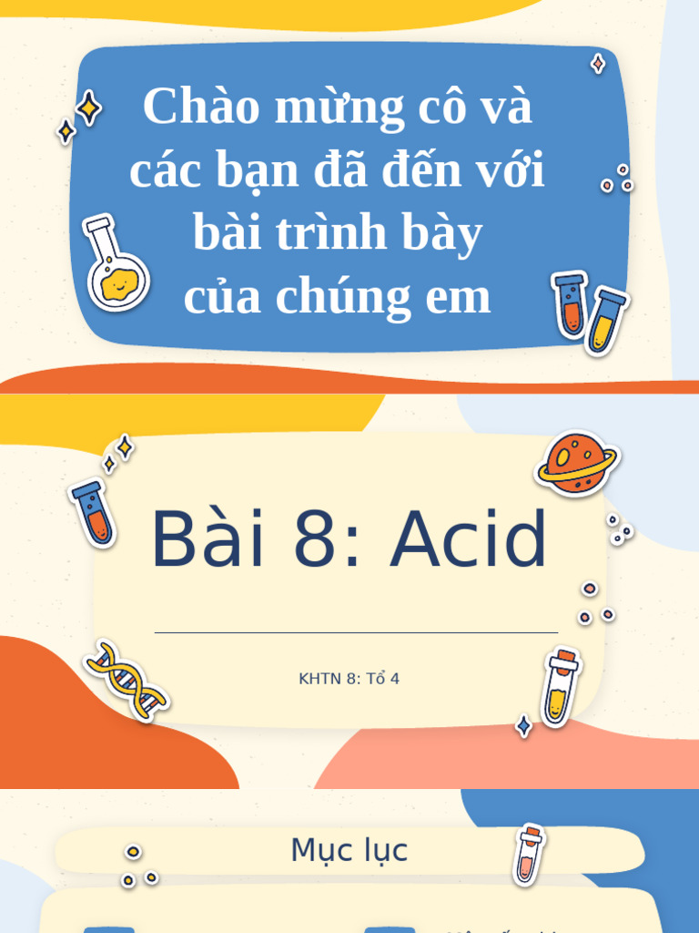 bài 8 acid khtn8 | PDF