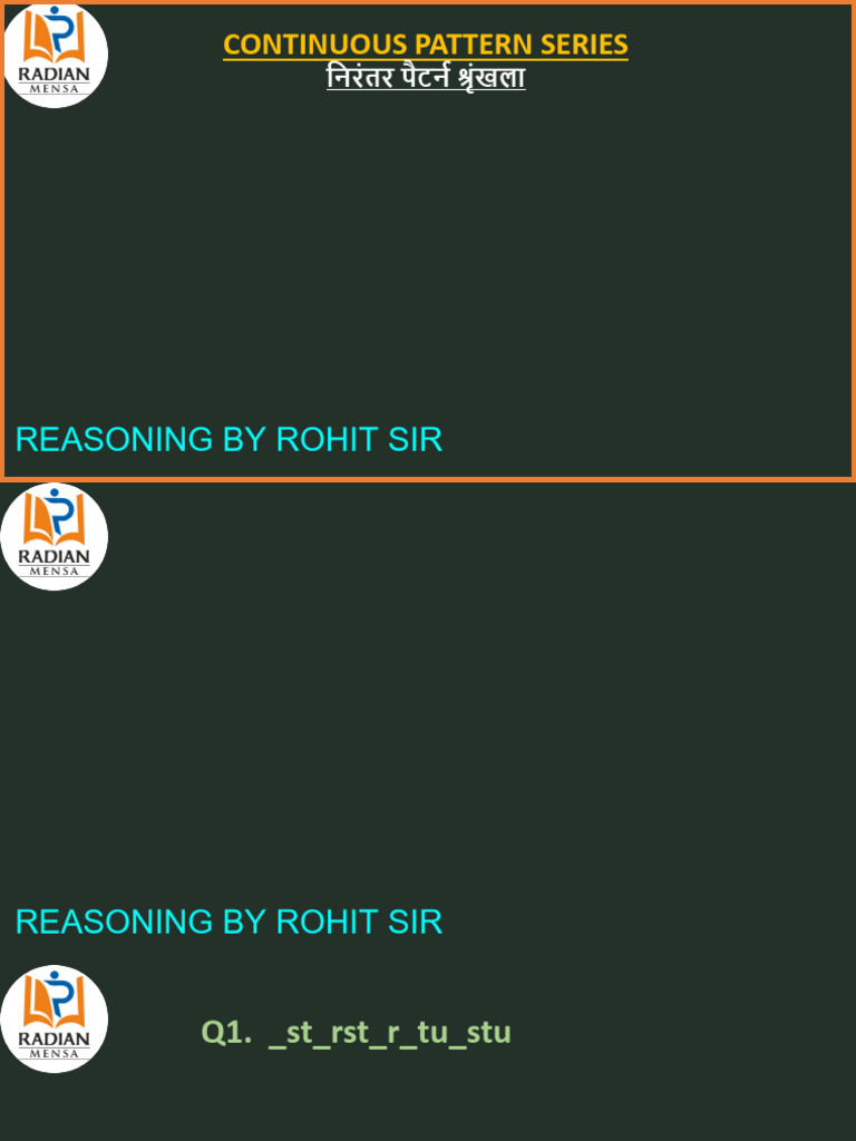 Continuous Pattern Series | PDF
