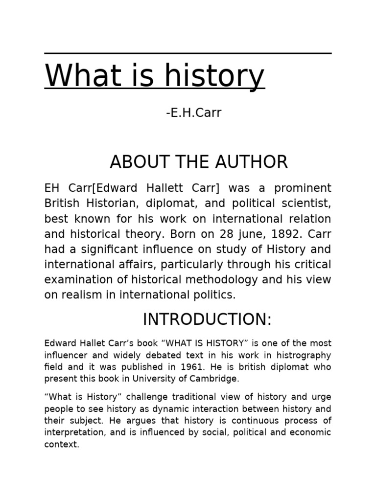 What Is History Book Review | PDF | Historian | Science