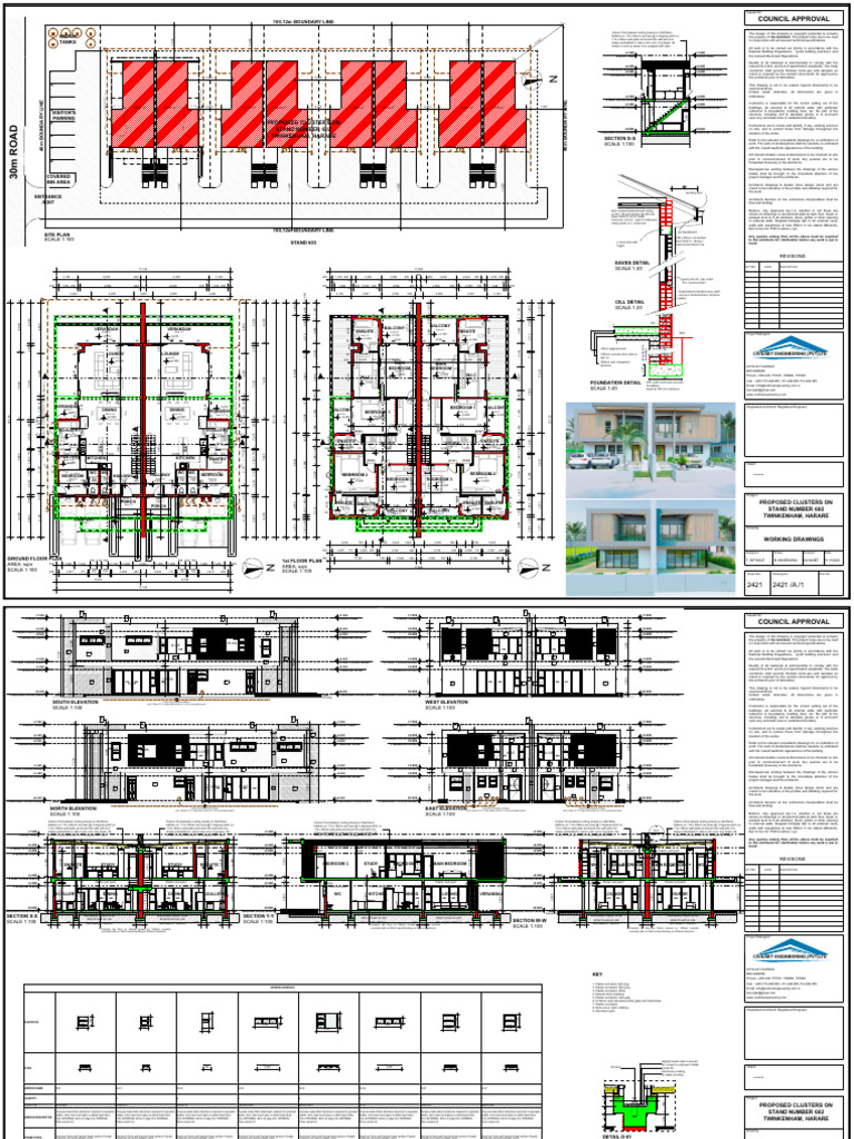 Twikenham Clusters Working Drawing 2 | PDF | Specification (Technical ...
