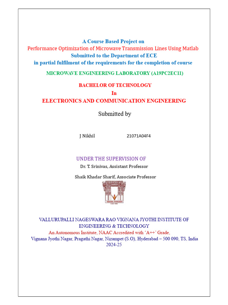 Nikhil | PDF | Transmission Line | Mathematical Optimization